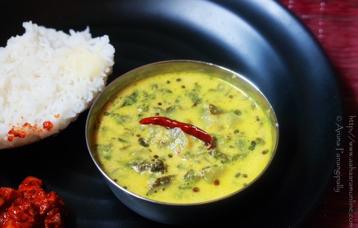 Andhra Bachali Kura Pulusu (Malabar Spinach Stew) » ãhãram