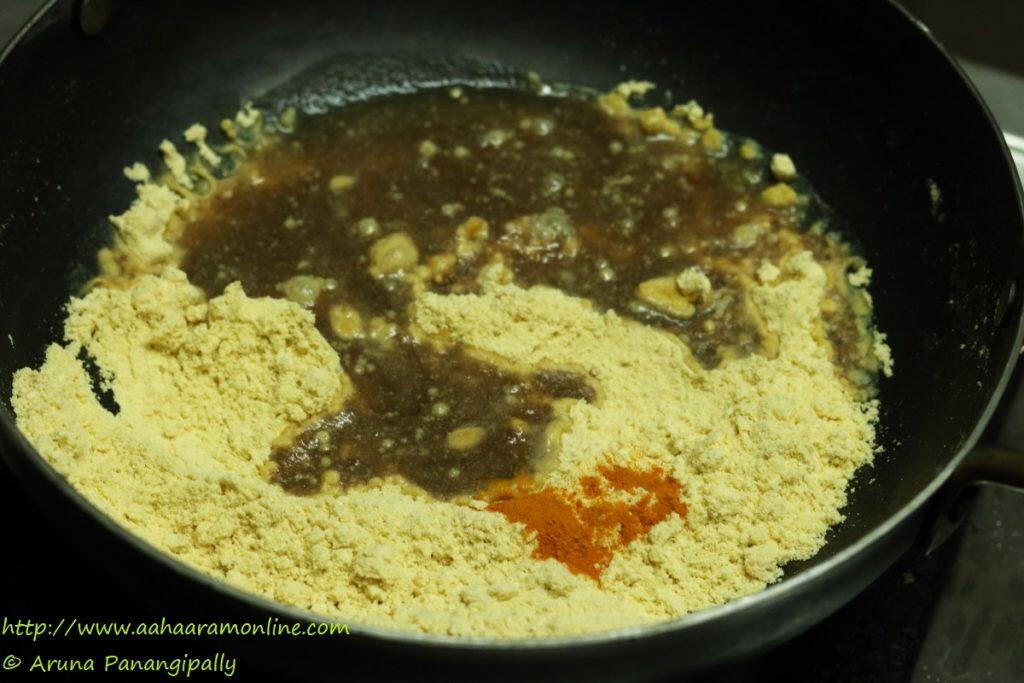 Andhra Senaga Pindi Pachadi | Bombay Chutney | Besan Chatni for Idli
