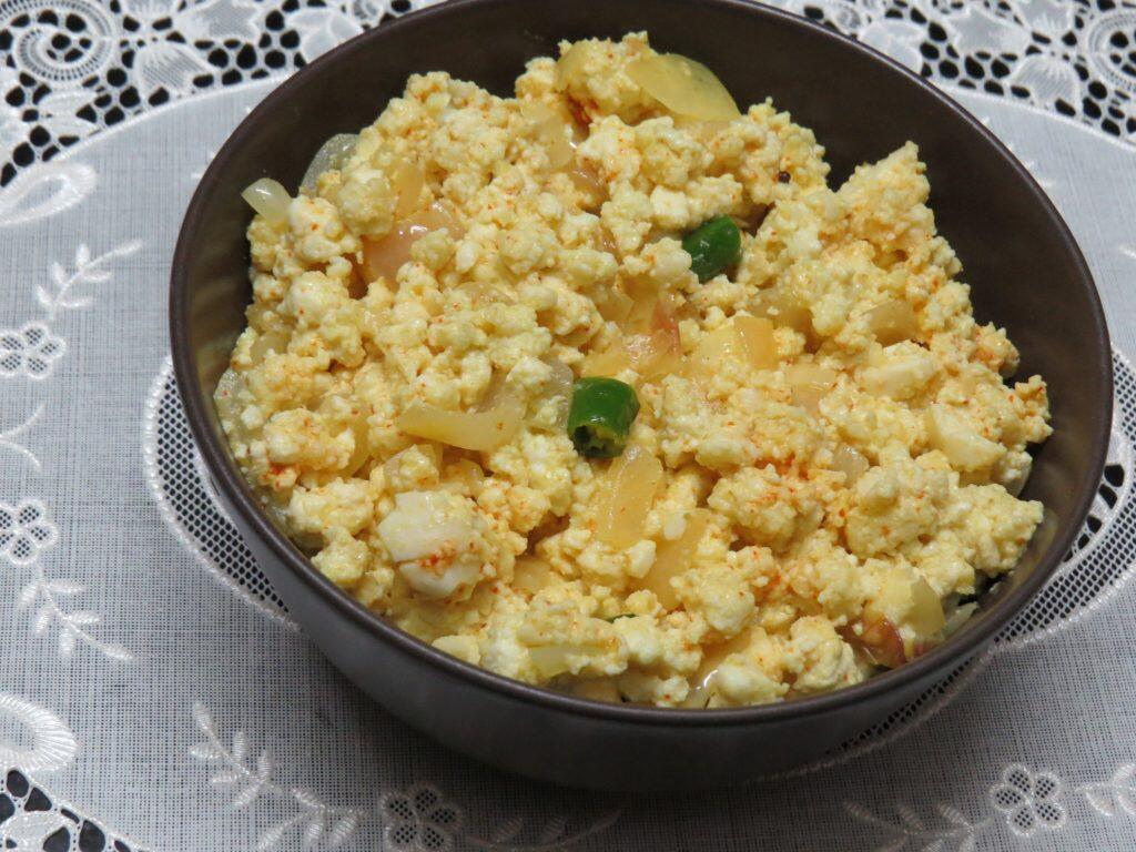 Paneer Bhurji (Spicy Cottage Cheese Crumble) - ãhãram
