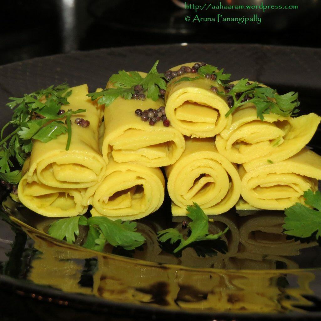 Khandavi - A Delicious and Healthy Snack from Gujarat - ãhãram