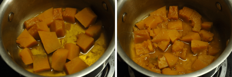 Mathanga Erissery | Pumpkin and Black-eyed Peas in a Coconut Gravy