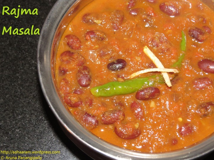 Punjabi Rajma Masala (Rajmah Rasmisa) - ãhãram