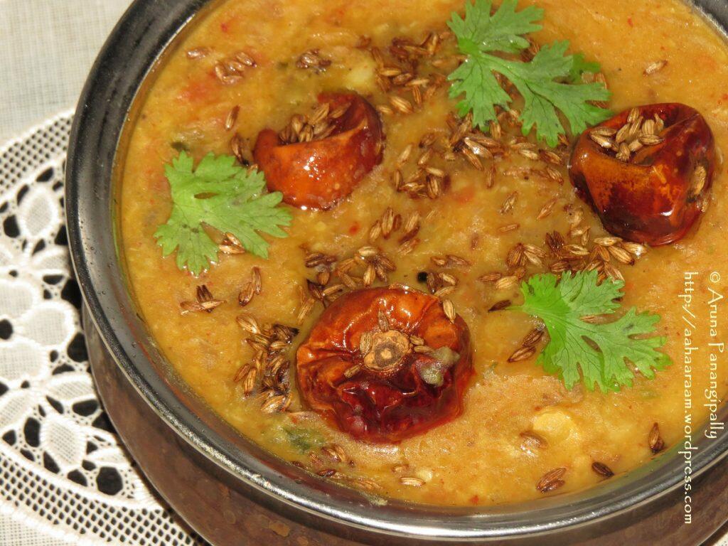 Dhaba Style Dal Tadka - 1 - ãhãram