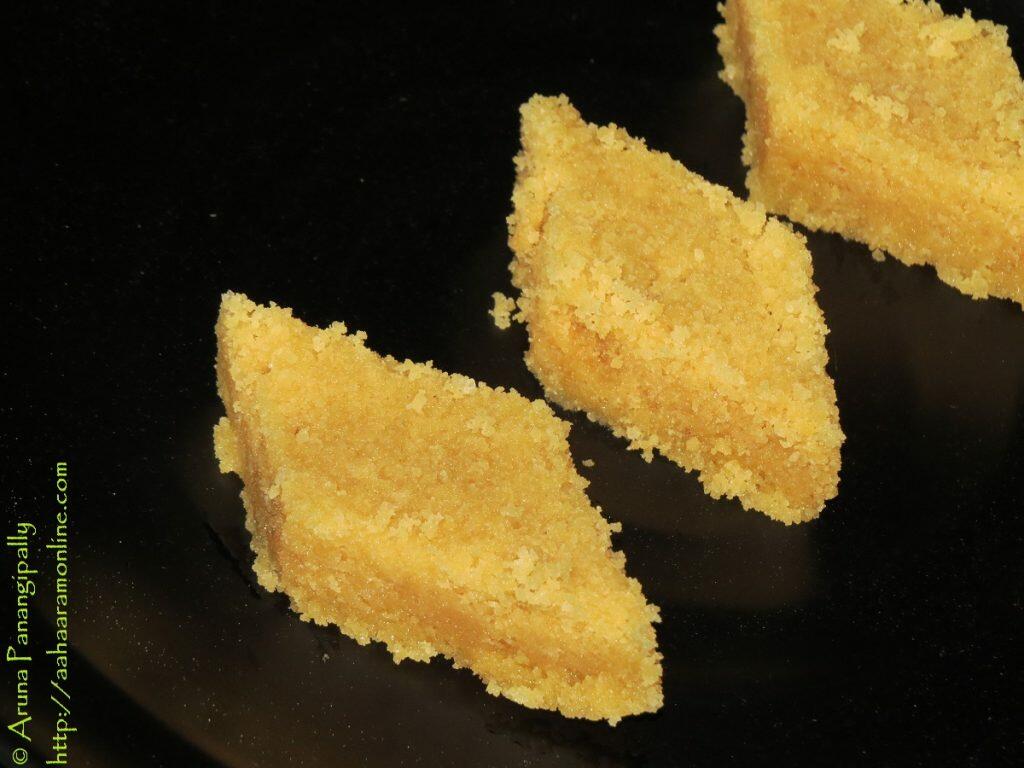 Traditional Mysore Pak - The Firm and Porous Kind - A Diwali Recipe