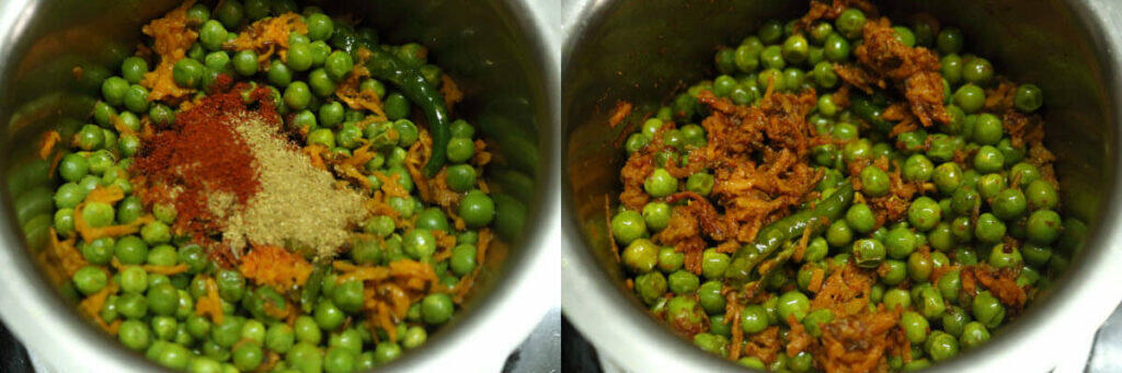 Rajasthani Kacchi Haldi ki Sabzi | Fresh Turmeric Root and Peas Curry