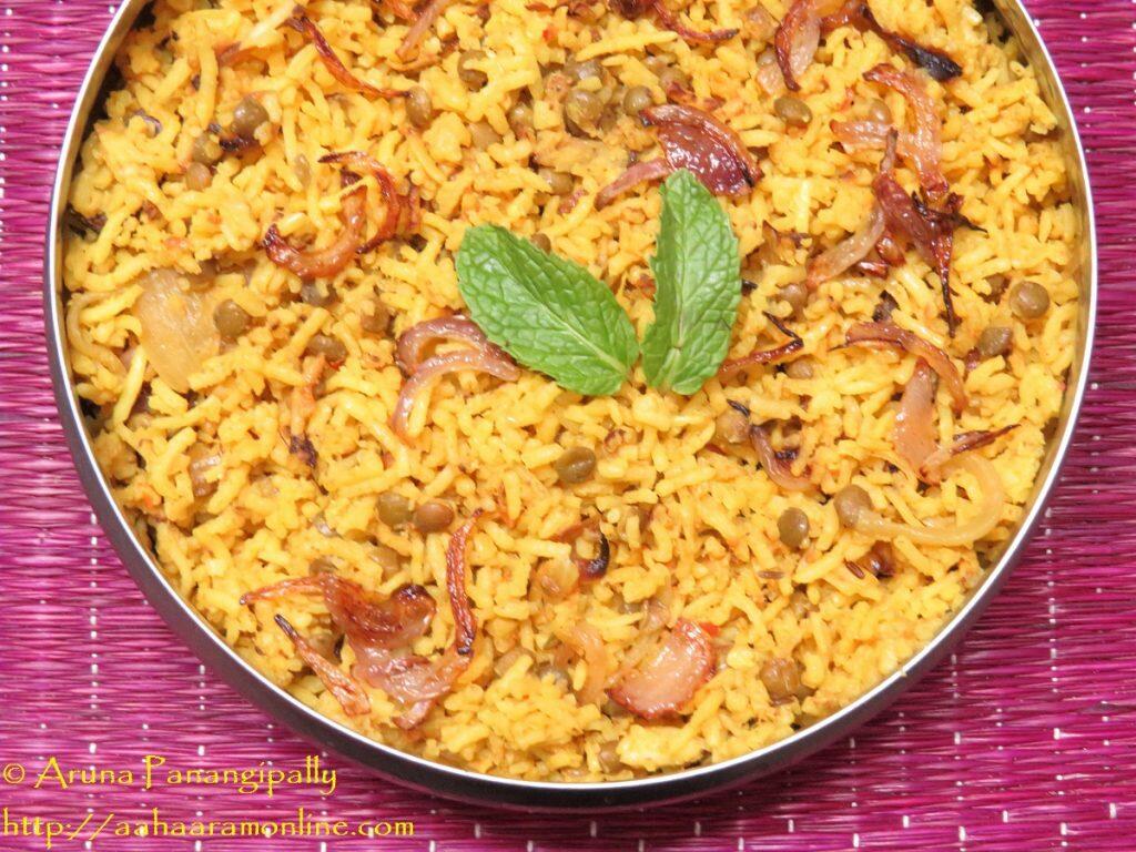 Masoor Dal Biryani – Guest Post by Mahjabeen Sayed - ãhãram