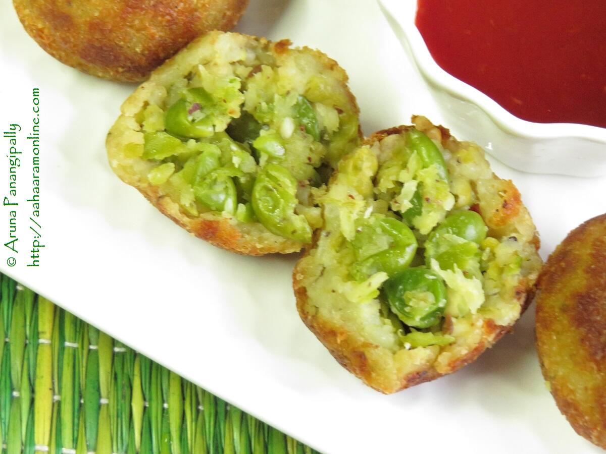Vatana Pattice, Matar Pattice or Green Peas Patties - ãhãram