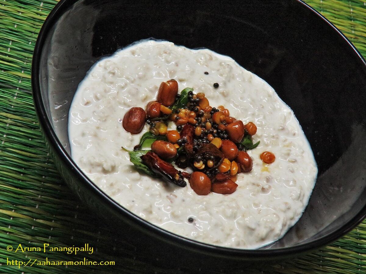 Oats Daddojanam | Mosaru Oats | South-Indian Style Oats in Yogurt - ãhãram