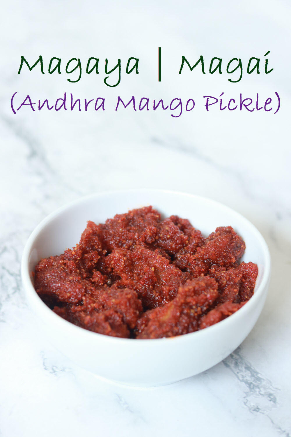 Magaya | Magai: Andhra Mango Pickle Recipe