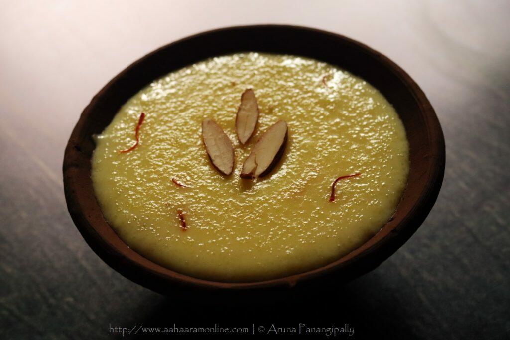 Kong Phirin | Kashmiri Suji Kesar Phirni - ãhãram