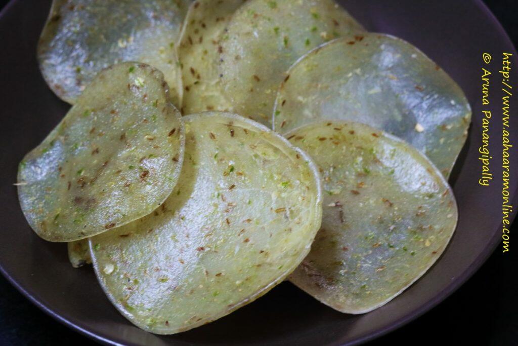 Aviri Vadiyalu | Instant Steamed & Sun-dried Rice Papad from Andhra