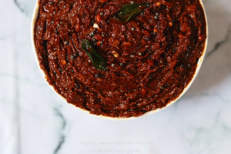 Chintapandu Pachadi | Andhra Tamarind Chutney - ãhãram