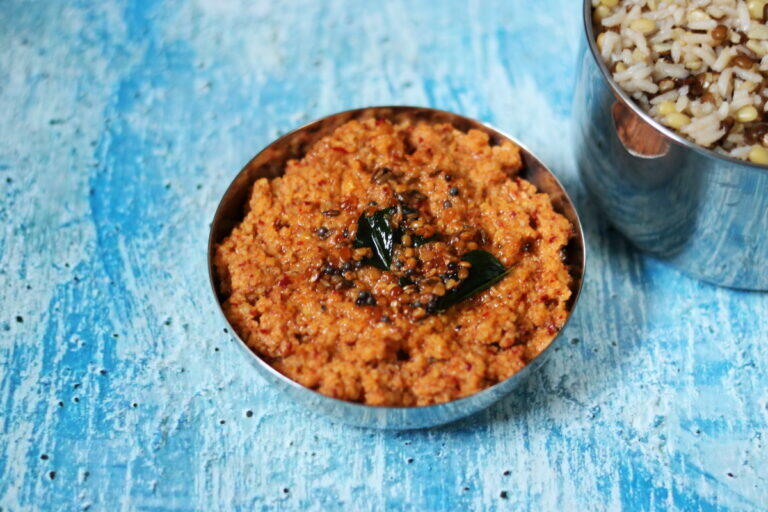 Palli Pachadi | Andhra Peanut Chutney for Rice (Vegan and Gluten-free)