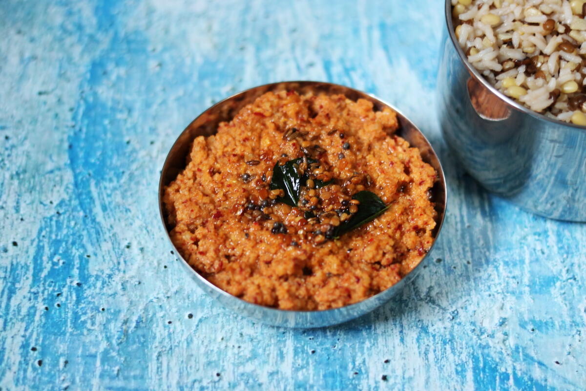Palli Pachadi | Andhra Peanut Chutney for Rice (Vegan and Gluten-free)