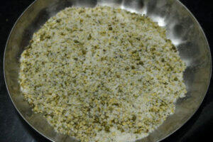 Pesara Biyyam Nooka Upma | Whole Moong and Rice Rava Upma