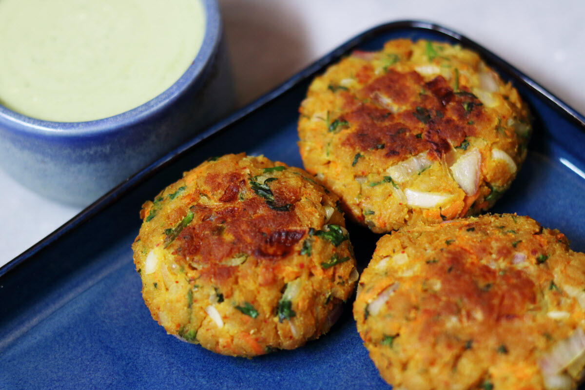 Soya Cutlet (No Potato): High-Protein, Low-Carb Soya Tikki - ãhãram