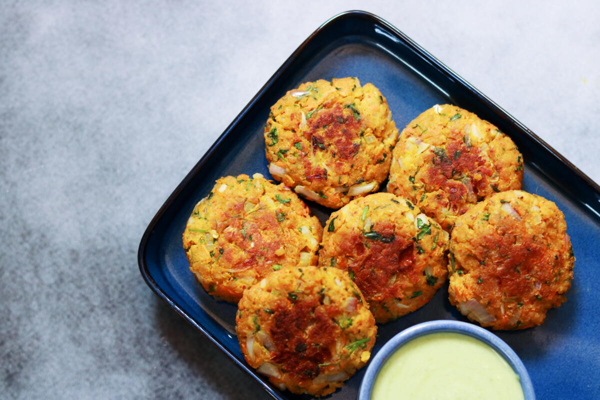 Soya Cutlet (No Potato): High-Protein, Low-Carb Soya Tikki - ãhãram