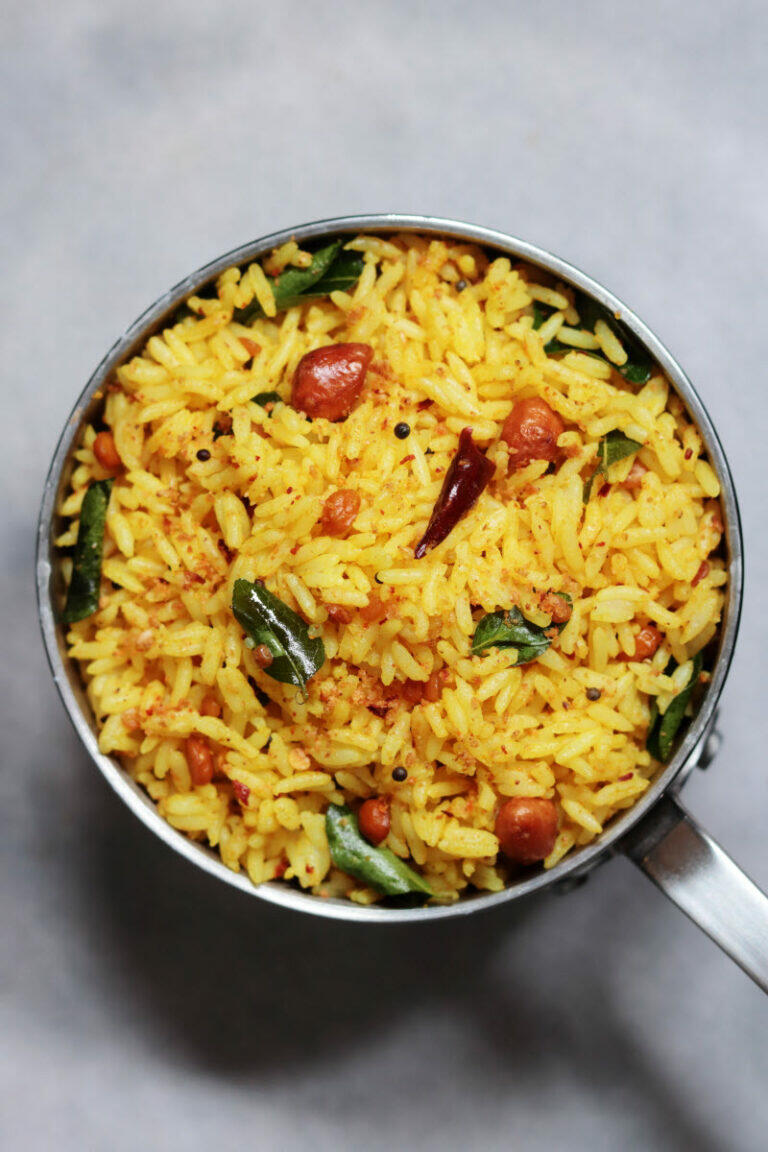 Nuvvula Nimmakaya Pulihora | Lemon Rice with Sesame Powder