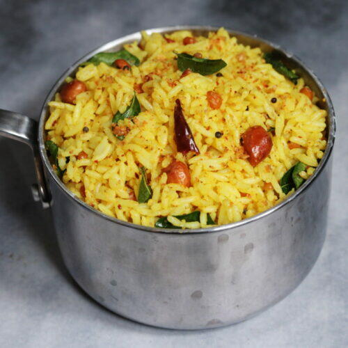 Nuvvula Nimmakaya Pulihora | Lemon Rice with Sesame Powder