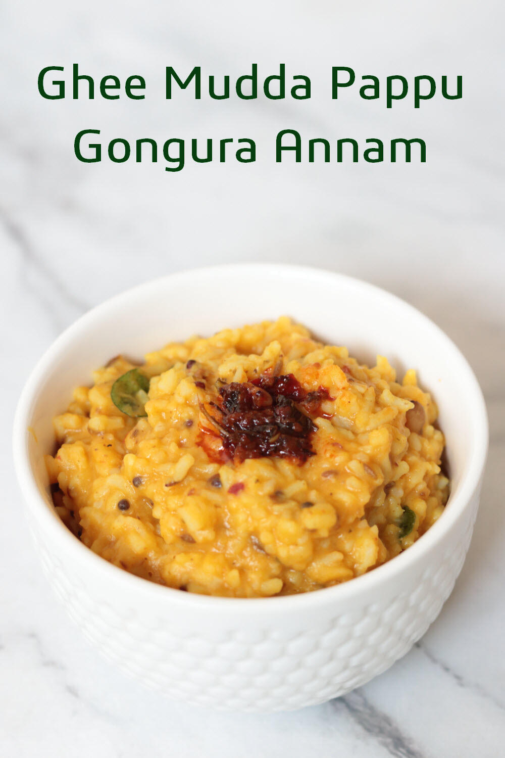 Ghee Mudda Pappu Gongura Annam - ãhãram