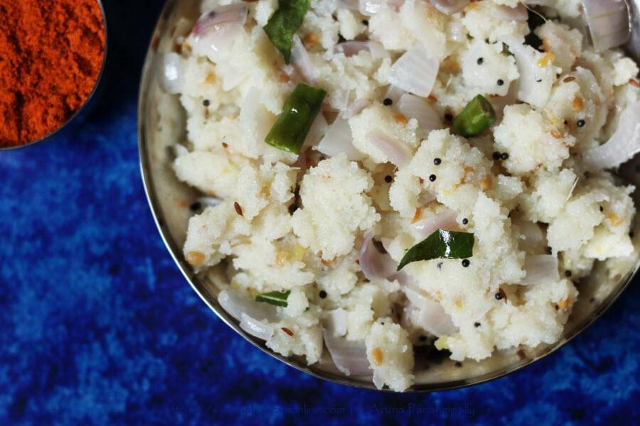 Onion Upma | Rava Upma with Onion - ãhãram